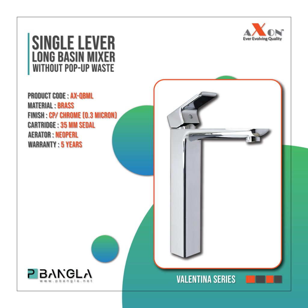 Axon Single Lever Long Basin Mixer | PBANGLA.NET